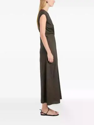 Proenza Schouler White Label Miranda Twisted Maxi Dress - Brown