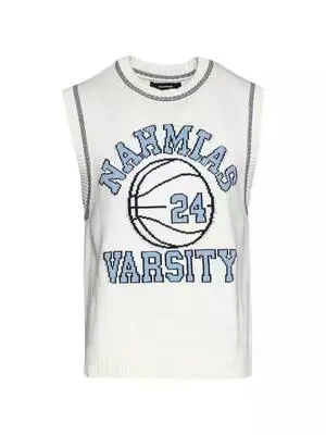 NAHMIAS Basketball Knit Jersey - White