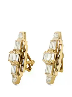 FERRAGAMO Déco Stud Earrings With Crystals
