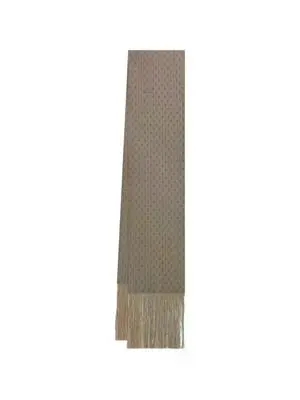 FERRAGAMO Micro Gancini Print Silk Scarf - Neutrals