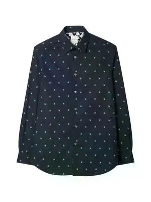Paul Smith Tailored-fit 'ditsy Flower' Cotton Shirt - Blue