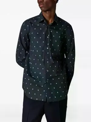 Paul Smith Tailored-fit 'ditsy Flower' Cotton Shirt - Blue