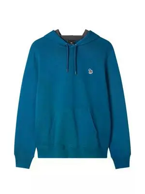 Paul Smith Zebra-patch Hoodie - Blue