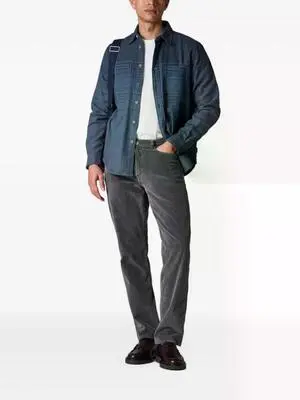 Paul Smith Gradient Check Cotton Shirt - Blue