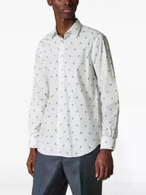 Paul Smith Tailored-fit 'ditsy Flower' Cotton Shirt - White