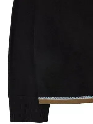 Paul Smith Zip Washable Merino Wool Polo Shirt