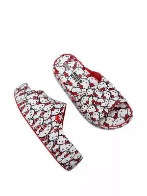 Melissa X Hello Kitty And Friends Platform Slides - White