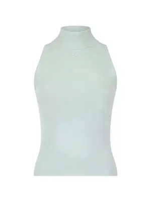 COURREGES Heritage High-neck Sleeveless Jumper - Green