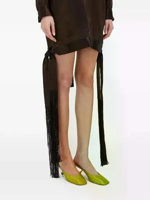 FERRAGAMO Satin Mini Dress - Brown
