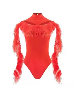 MANURI Dolly Bodysuit - Red