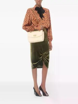 Valentino Garavani Djuna Medium Chain Bag In Nappa Leather - Neutrals