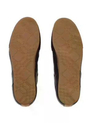 Burberry Leather Knight Runner Sneakers - Brown