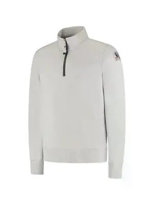 PARAJUMPERS Ribbed Half-zip Sweatshirt - Grey