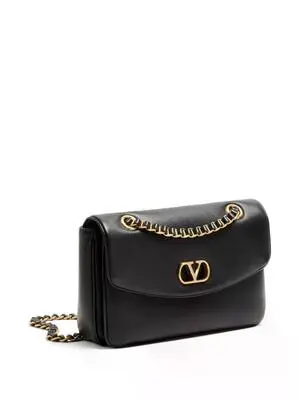 Valentino Garavani Djuna Medium Chain Bag In Nappa Leather - Black