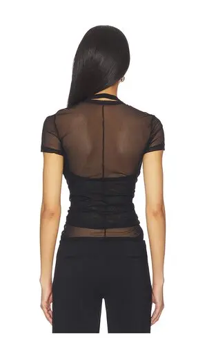 Helmut Lang Mesh Layered Top
