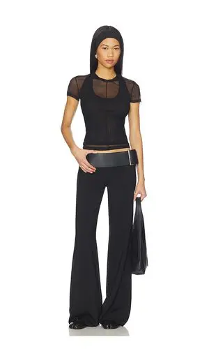 Helmut Lang Mesh Layered Top