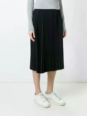 Comme Des Garçons Pleated Midi Skirt