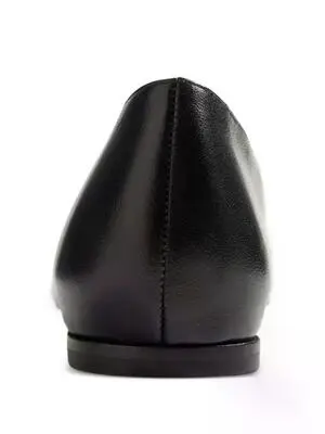 Valentino Garavani Vlogo Signature Ballerinas In Nappa - Black