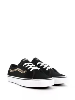 VANS Knu Skool Leopard Panel Sneakers - Black