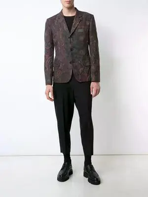 Yohji Yamamoto Floral Print Blazer
