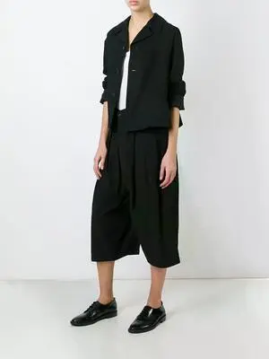 Comme Des Garçons Pleated Cropped Trousers