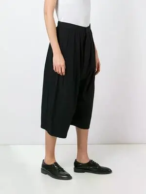 Comme Des Garçons Pleated Cropped Trousers