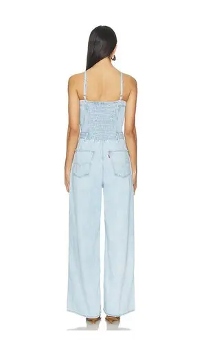 LEVI'S Denim Bustier Jumpsuit