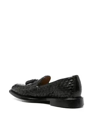 GREEN GEORGE Woven Tassel Loafers