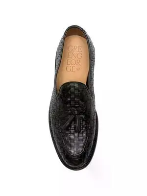 GREEN GEORGE Woven Tassel Loafers