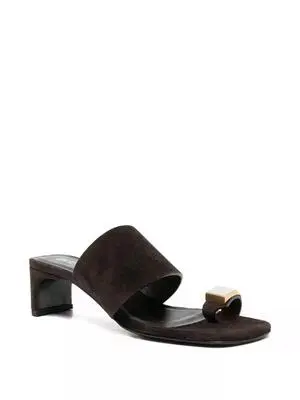 Elena Iachi Toe-ring Sandals - Brown