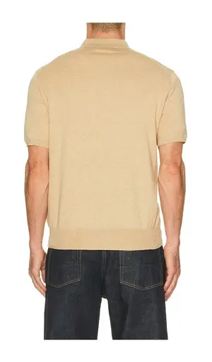 Polo Ralph Lauren Short Sleeve Cotton Placket Pullover Sweater