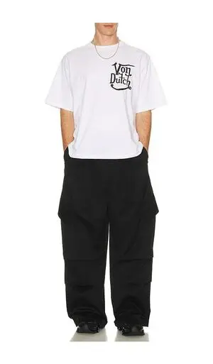 VON DUTCH Short Sleeve Boxy Crop Tee In . Also