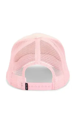HAPPY CAPS Sherpa Meshback Cap - Pink
