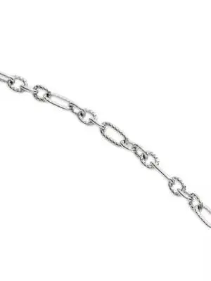Monica Vinader Textured-chain Necklace - Silver