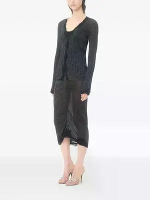 Valentino Garavani Lurex Knit Top - Black