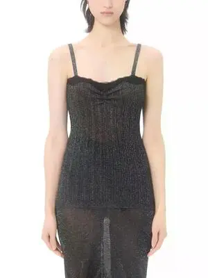 Valentino Garavani Lurex Knit Top - Black