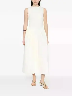 ROTATE BY BIRGER CHRISTENSEN Round-neck Midi Dress