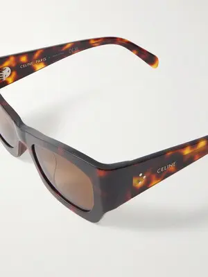 Celine Square-frame Havana Acetate Sunglasses - Tortoiseshell