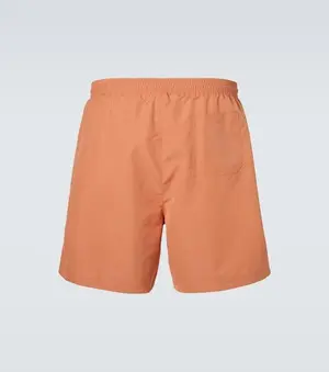 Brunello Cucinelli Logo Swim Trunks - Orange