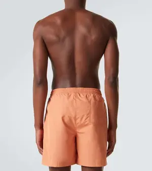 Brunello Cucinelli Logo Swim Trunks - Orange