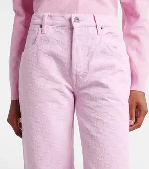 Gucci Gg Jacquard Straight Jeans