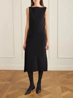 THE ROW Ender Crepe Midi Dress