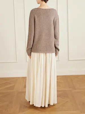 THE ROW Nitha Cashmere Sweater - Neutrals