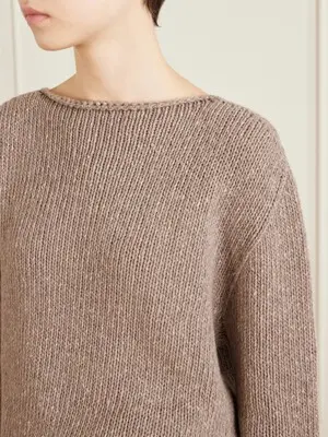 THE ROW Nitha Cashmere Sweater - Neutrals