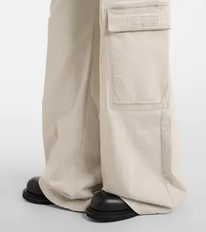 Rick Owens Jumbo Cotton-blend Cargo Pants - Beige