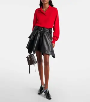 Loewe Double L Polo Sweater - Red