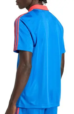 Adidas Logo Jacquard Jersey - Blue