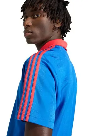 Adidas Logo Jacquard Jersey - Blue