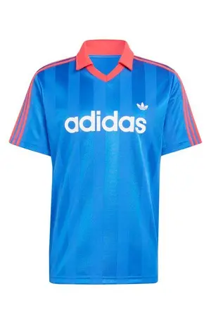 Adidas Logo Jacquard Jersey - Blue
