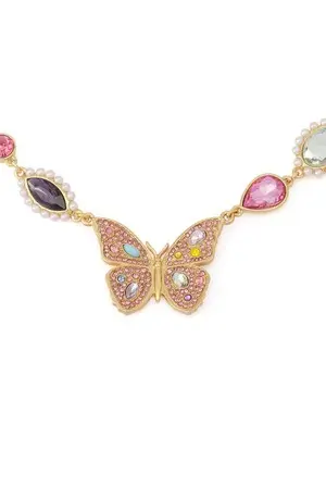 Kurt Geiger Butterfly Stone Collar Necklace
